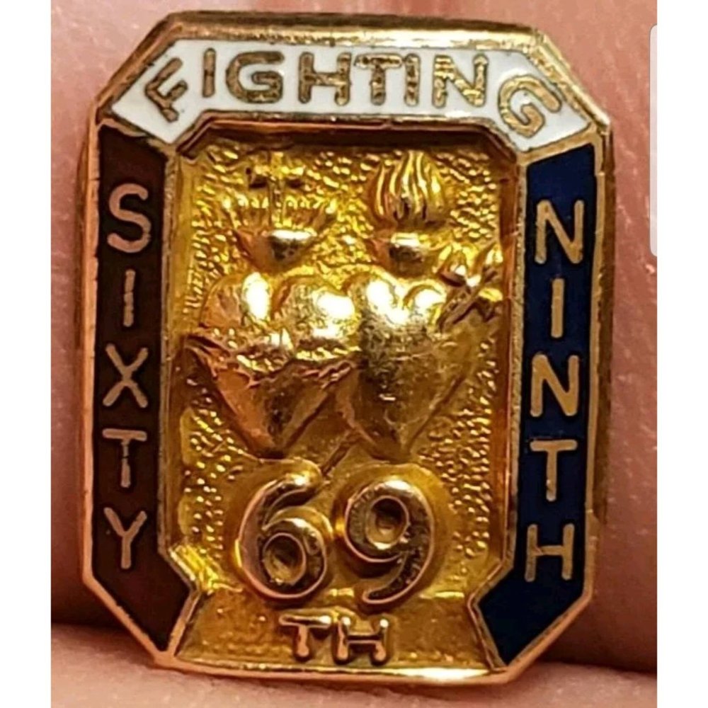 Rare Ww2 Ny Fighting 69th Pin. Infantry Regiment New … - Gem